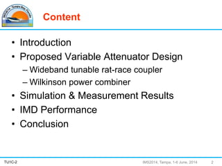 IMS2014 TU1C-2 Presentation | PPTX
