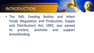 Infant Milk Substitute IMS Act.pptx
