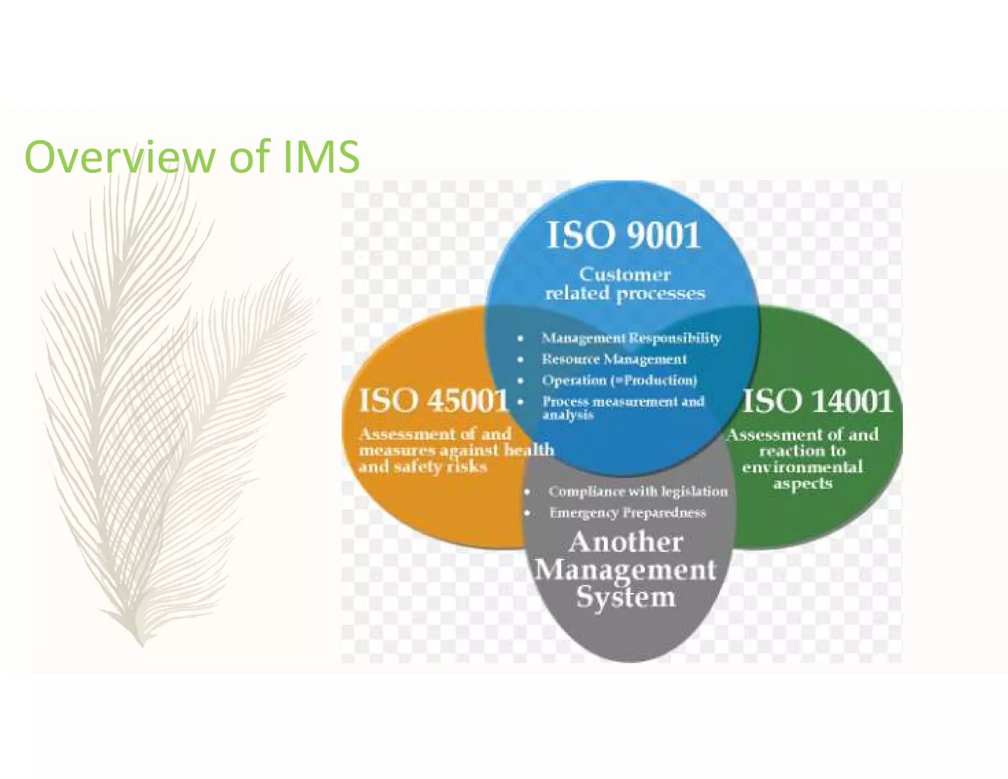 ISO 9001, 14001, 45001 (IMS) basics training material | PDF