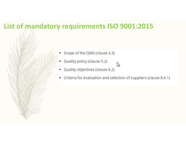 ISO 9001, 14001, 45001 (IMS) basics training material | PDF