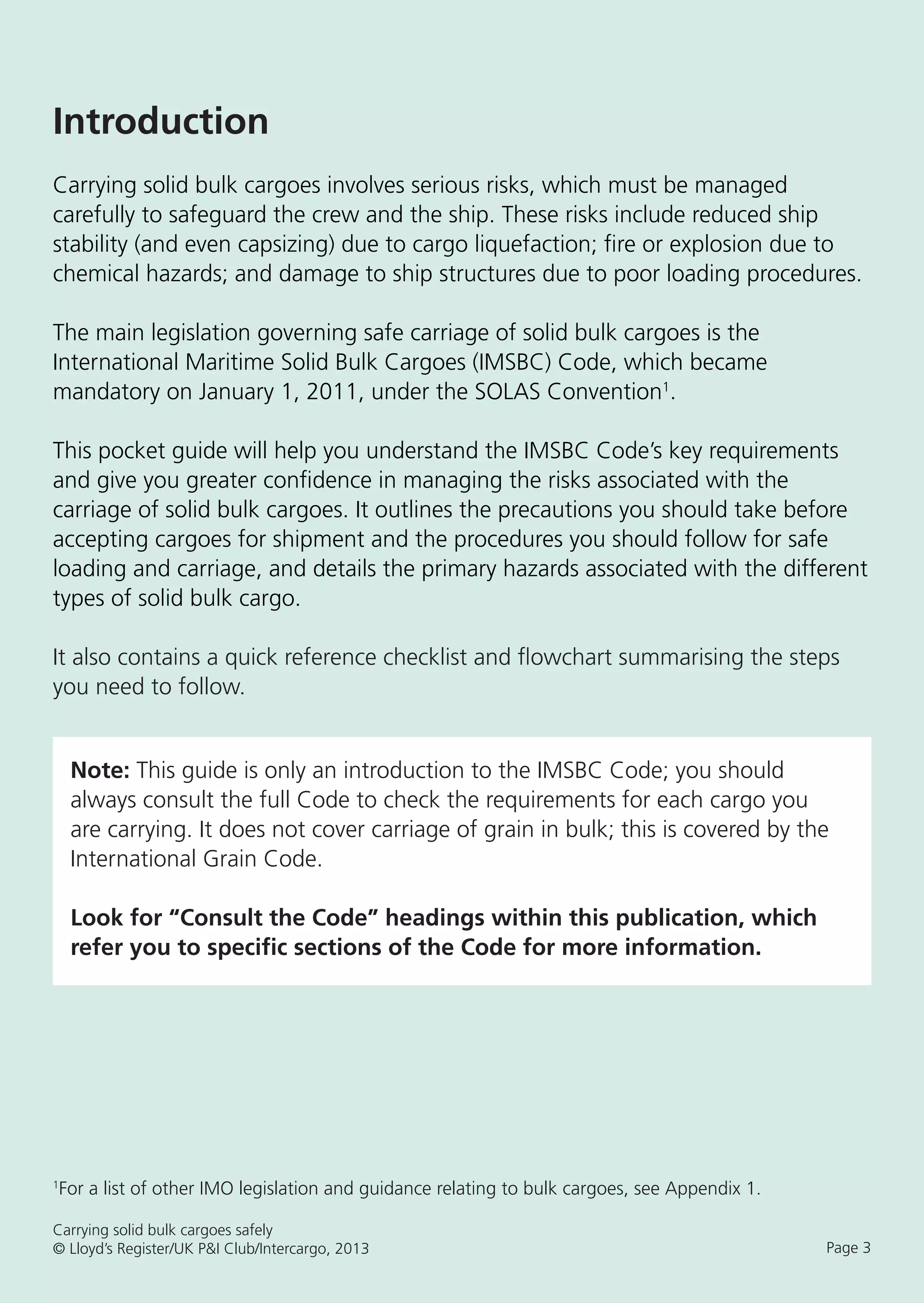 Imsbc code pocket guide | PDF