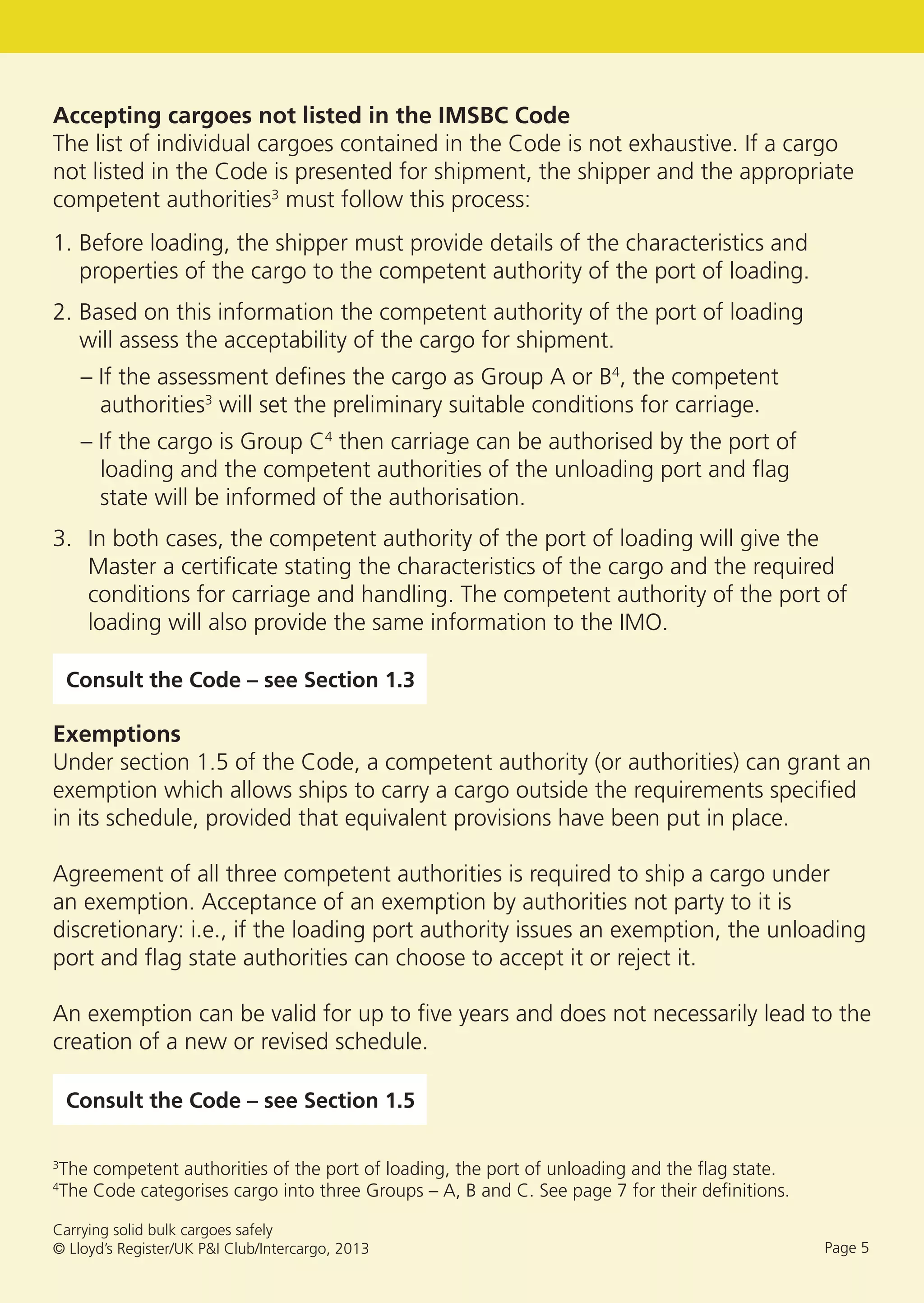Imsbc code pocket guide | PDF