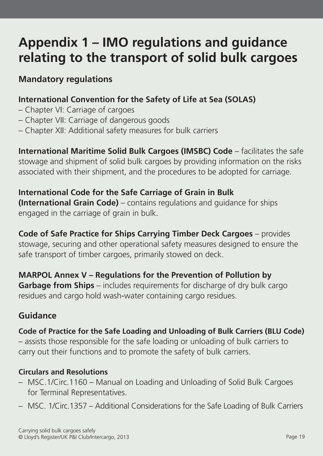 Imsbc code pocket guide | PDF