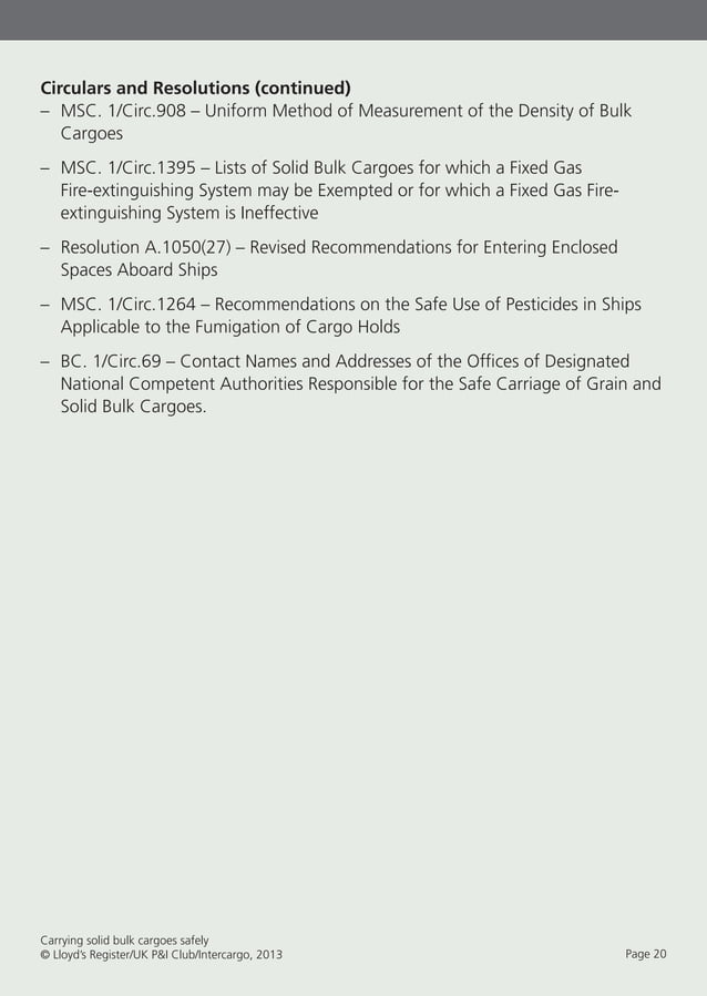 Imsbc code pocket guide | PDF