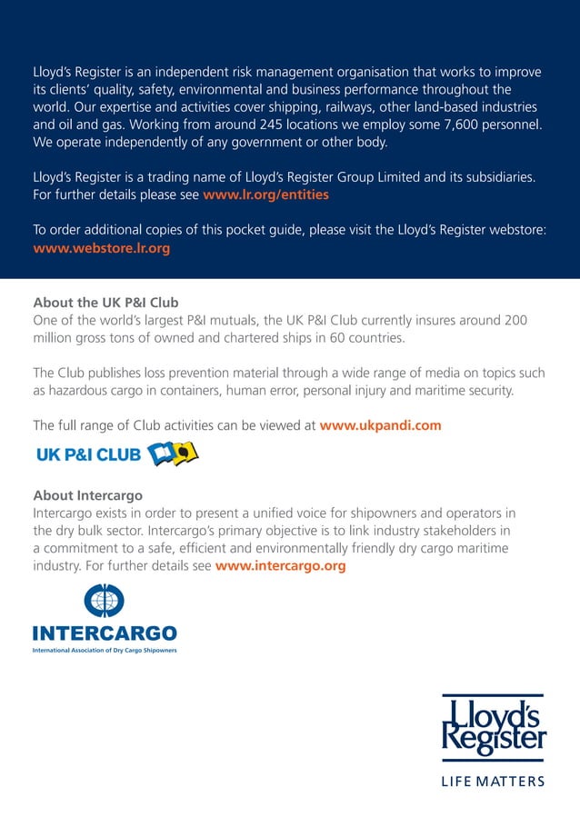 Imsbc code pocket guide | PDF