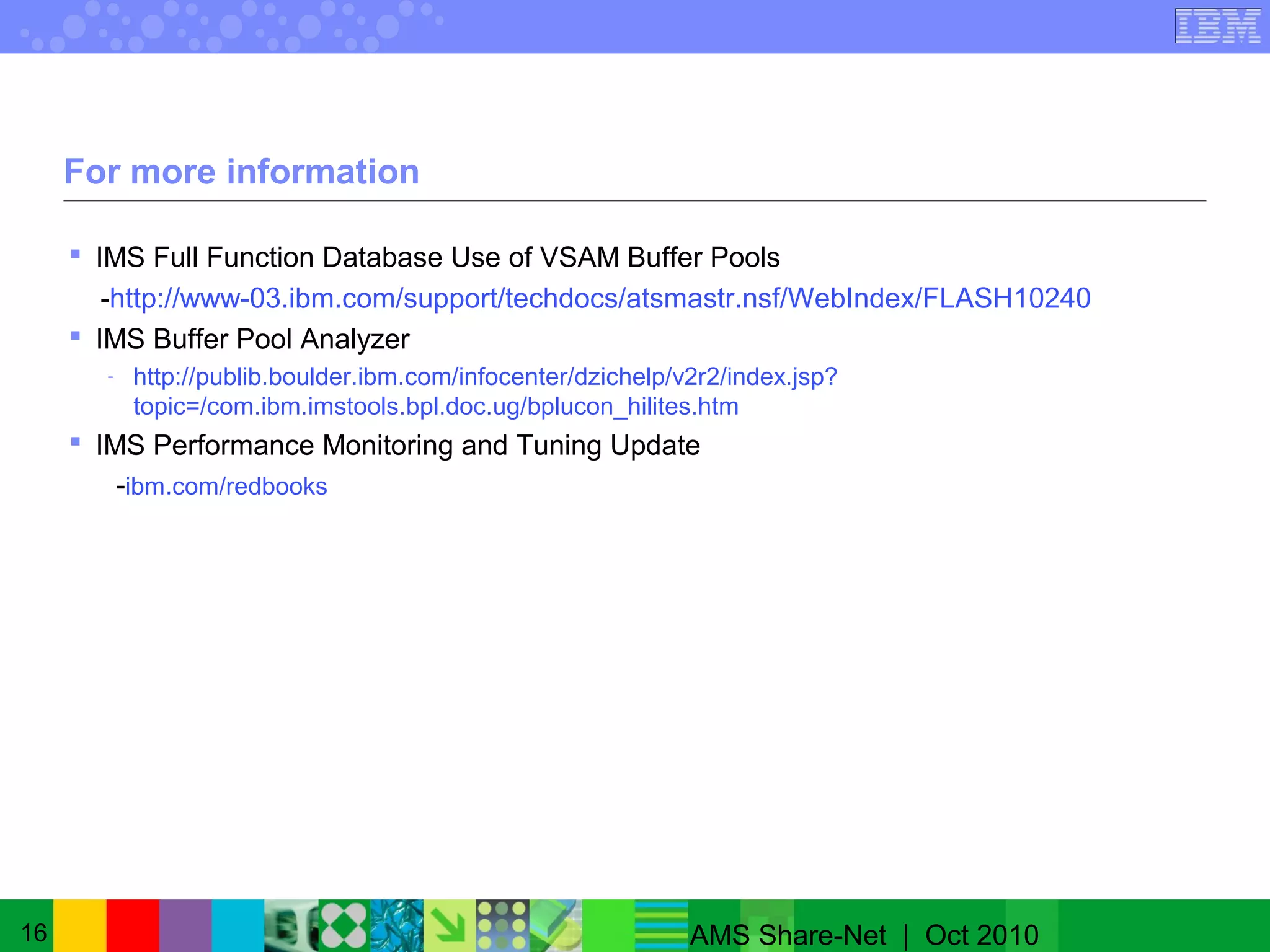 IMSBufferpool Tuning concept AMS presentation v01 | PPT