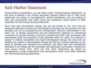 Implant Sciences (OTCQB:IMSC) Presentation | PPT