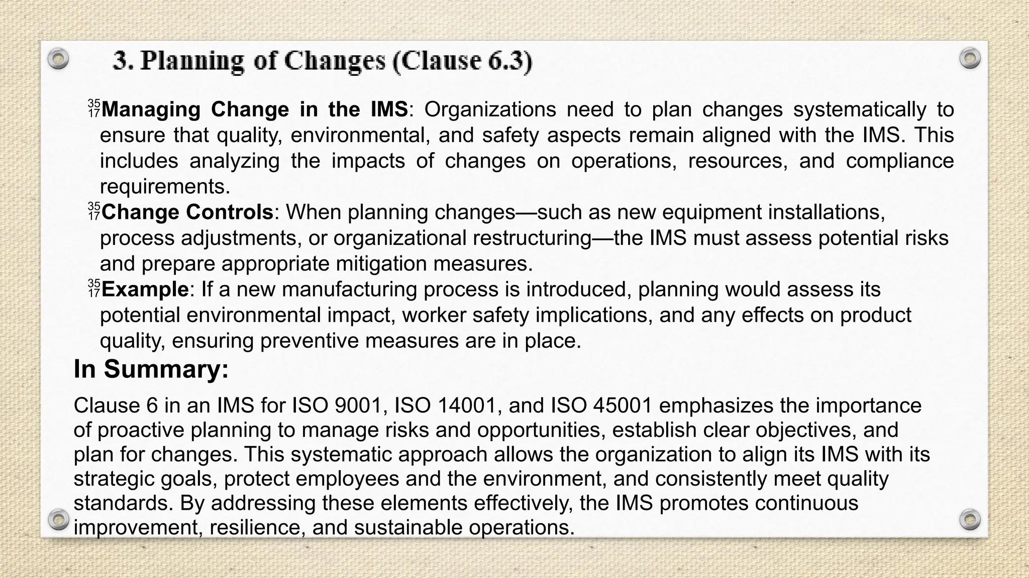 IMS CLAUSES EXPLAINED.pptxnyergrated management systems clauses | PPTX