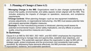 IMS CLAUSES EXPLAINED.pptxnyergrated management systems clauses | PPTX