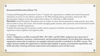 IMS CLAUSES EXPLAINED.pptxnyergrated management systems clauses | PPTX