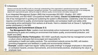 IMS CLAUSES EXPLAINED.pptxnyergrated management systems clauses | PPTX