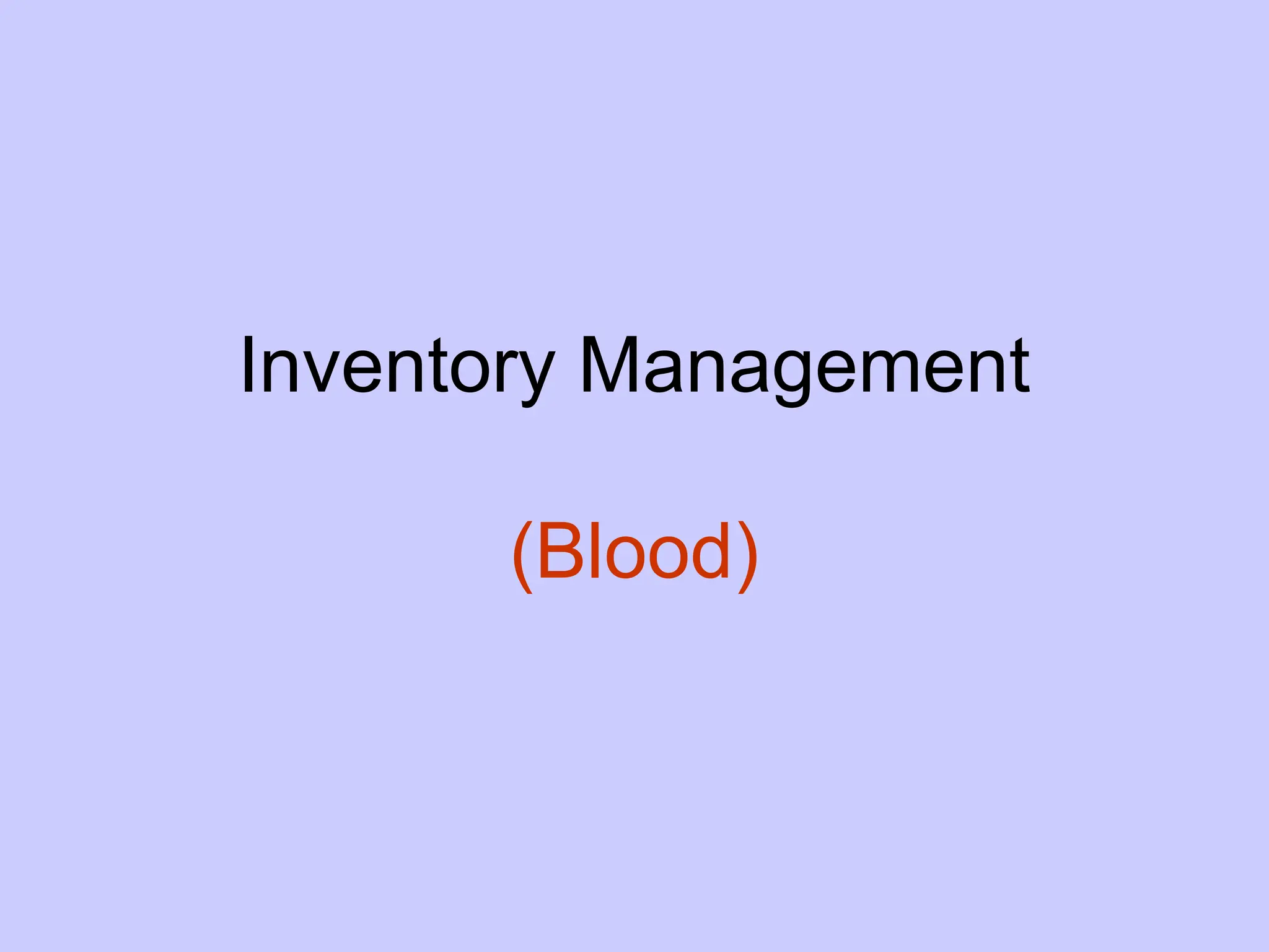 Tools and Techniques of Inventory Management and it's Importance | PPT