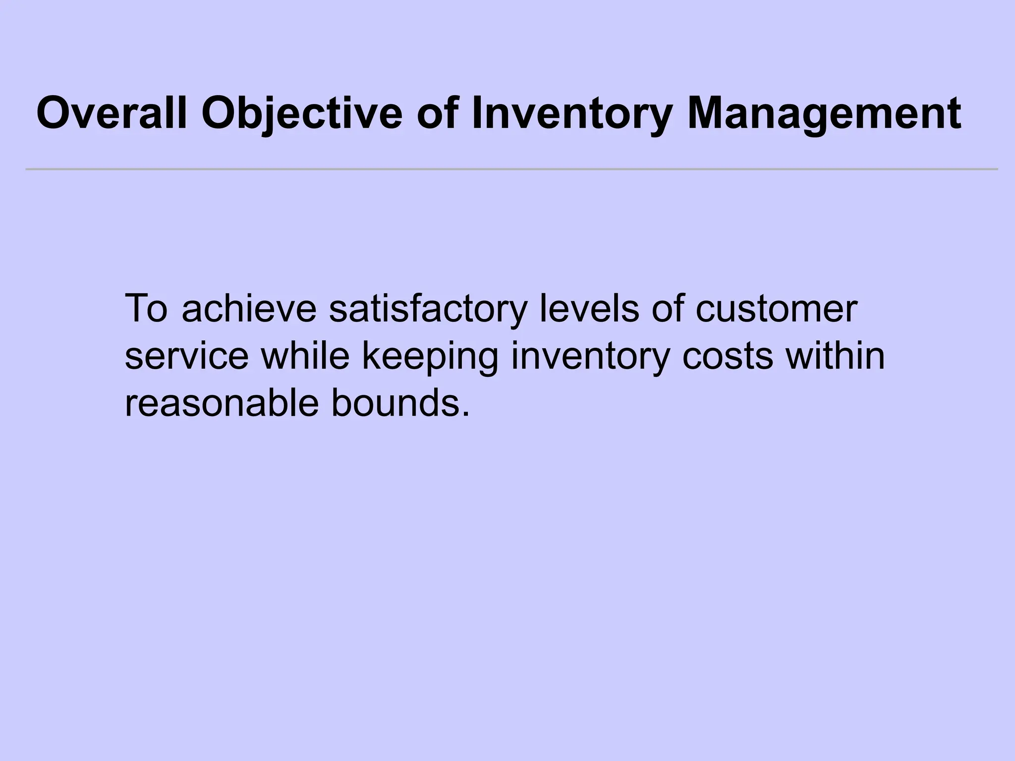Tools and Techniques of Inventory Management and it's Importance | PPT
