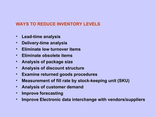 Tools and Techniques of Inventory Management and it's Importance | PPT
