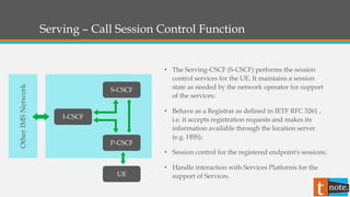 IMS Core Elements | PPTX