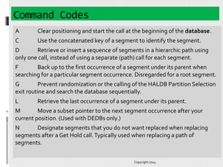 IMSDB COMMAND CODES - PROC OPTIONS | PPTX