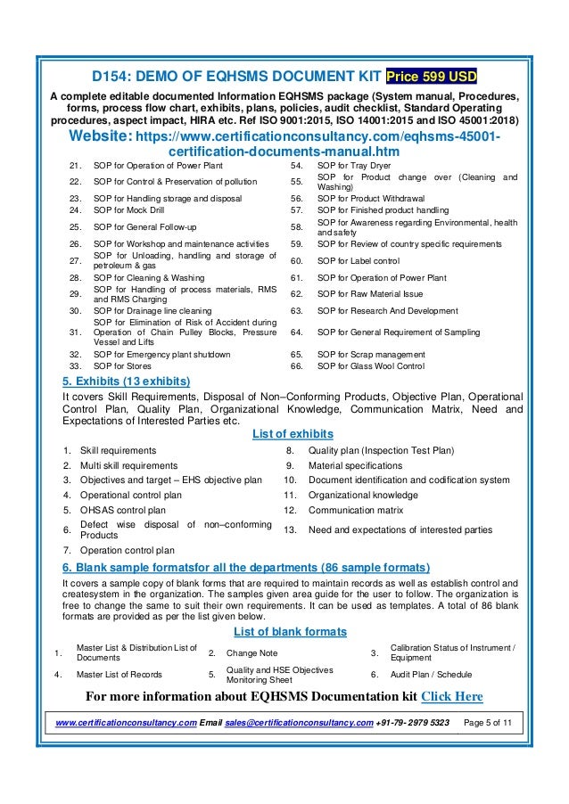 Ims documents manual, procedures, template | PDF