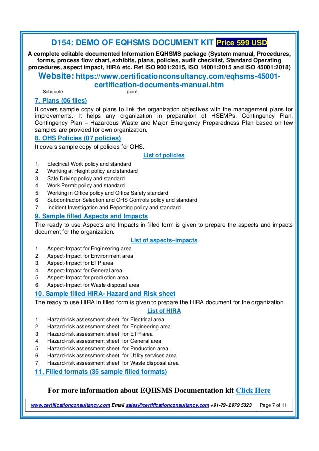 Ims documents manual, procedures, template | PDF