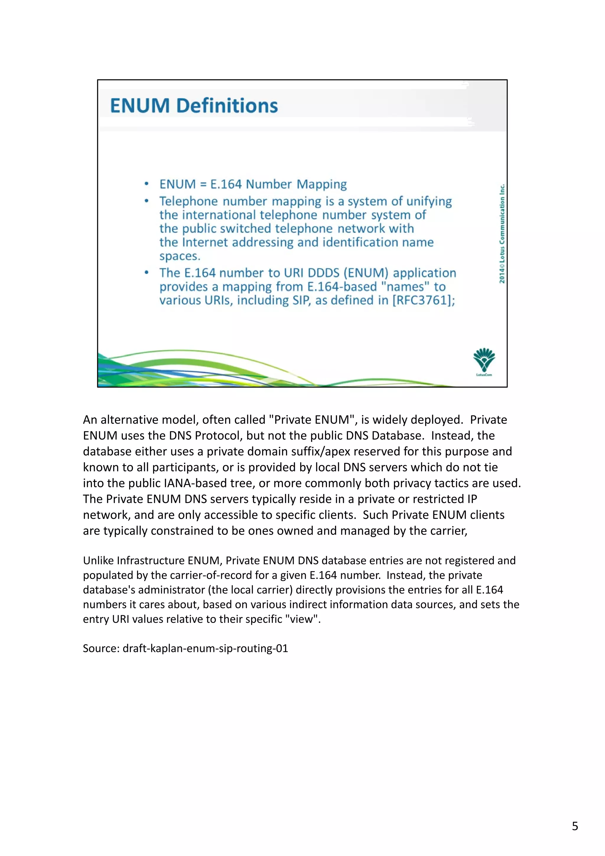IMS ENUM & DNS Mechanism | PDF