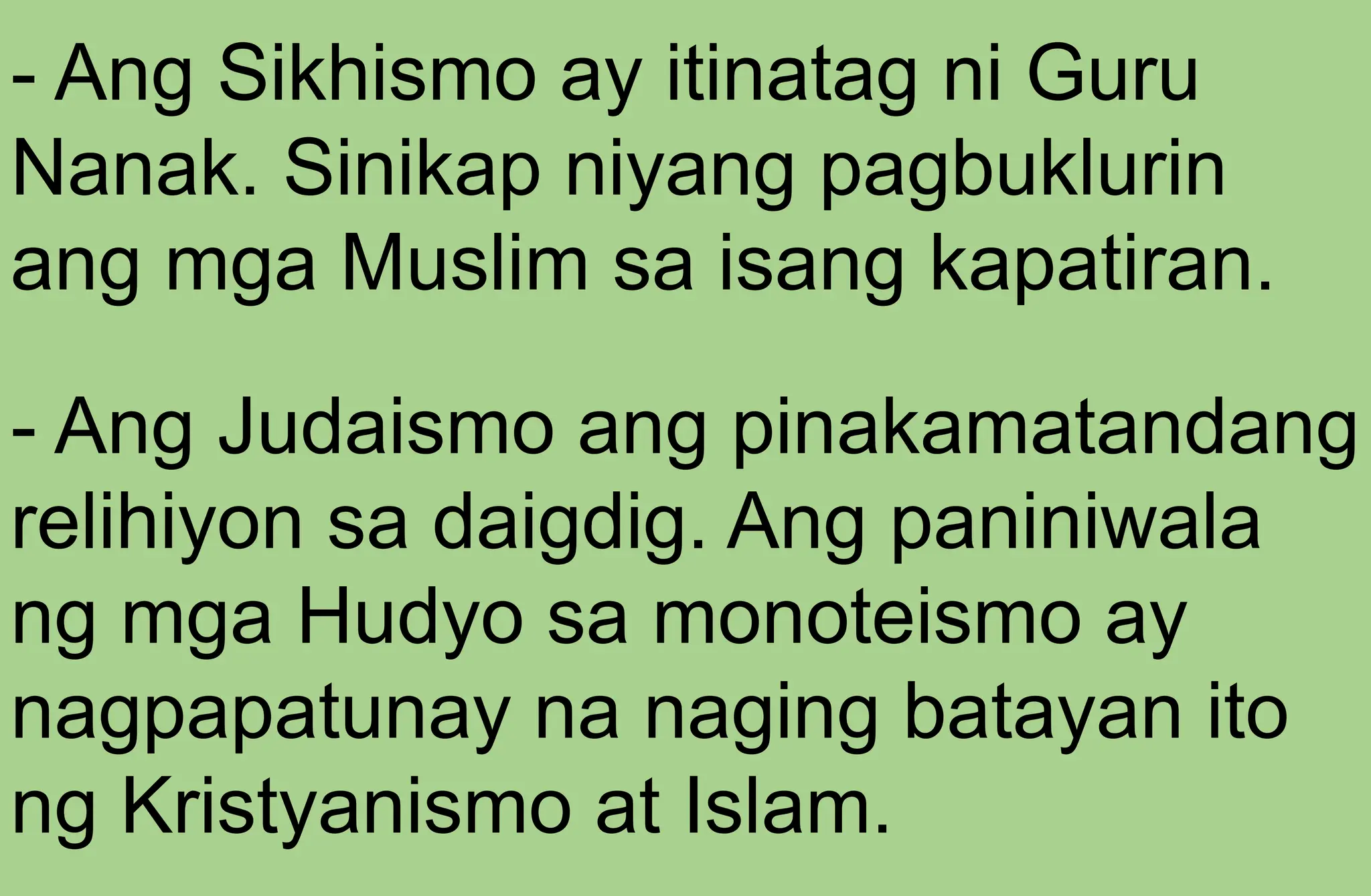instructional materyals tungkol samga pangunahing relihiyon sa asya | PPTX