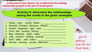 Ims g7 english-3days analogy | PPTX