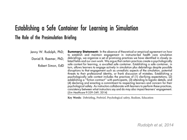 Peer coaching to improve debriefing skills for simulation-based education | PDF