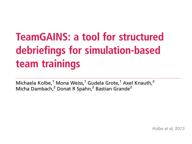 Peer coaching to improve debriefing skills for simulation-based education | PDF