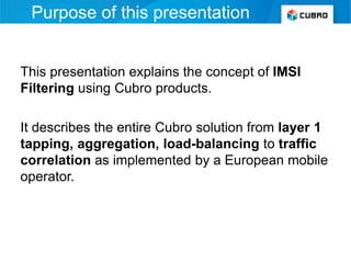 Imsi filtering exa24160 | PPTX