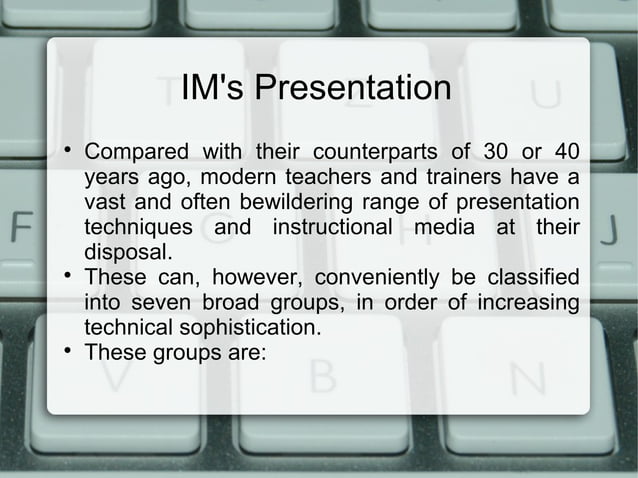 Im's in college teaching | POT | Education