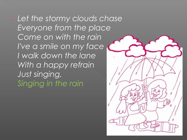 I'm singing in the rain | PPT