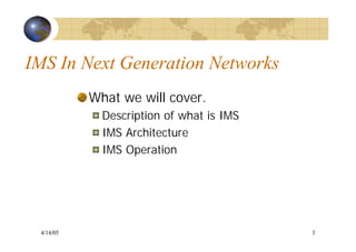 Ims in ngn | PPT