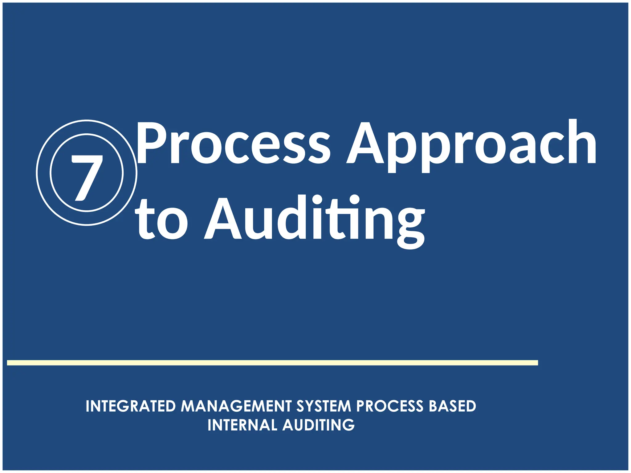 IMS INTERNAL AUDITPrinciples of internal audits, phases of audit ...
