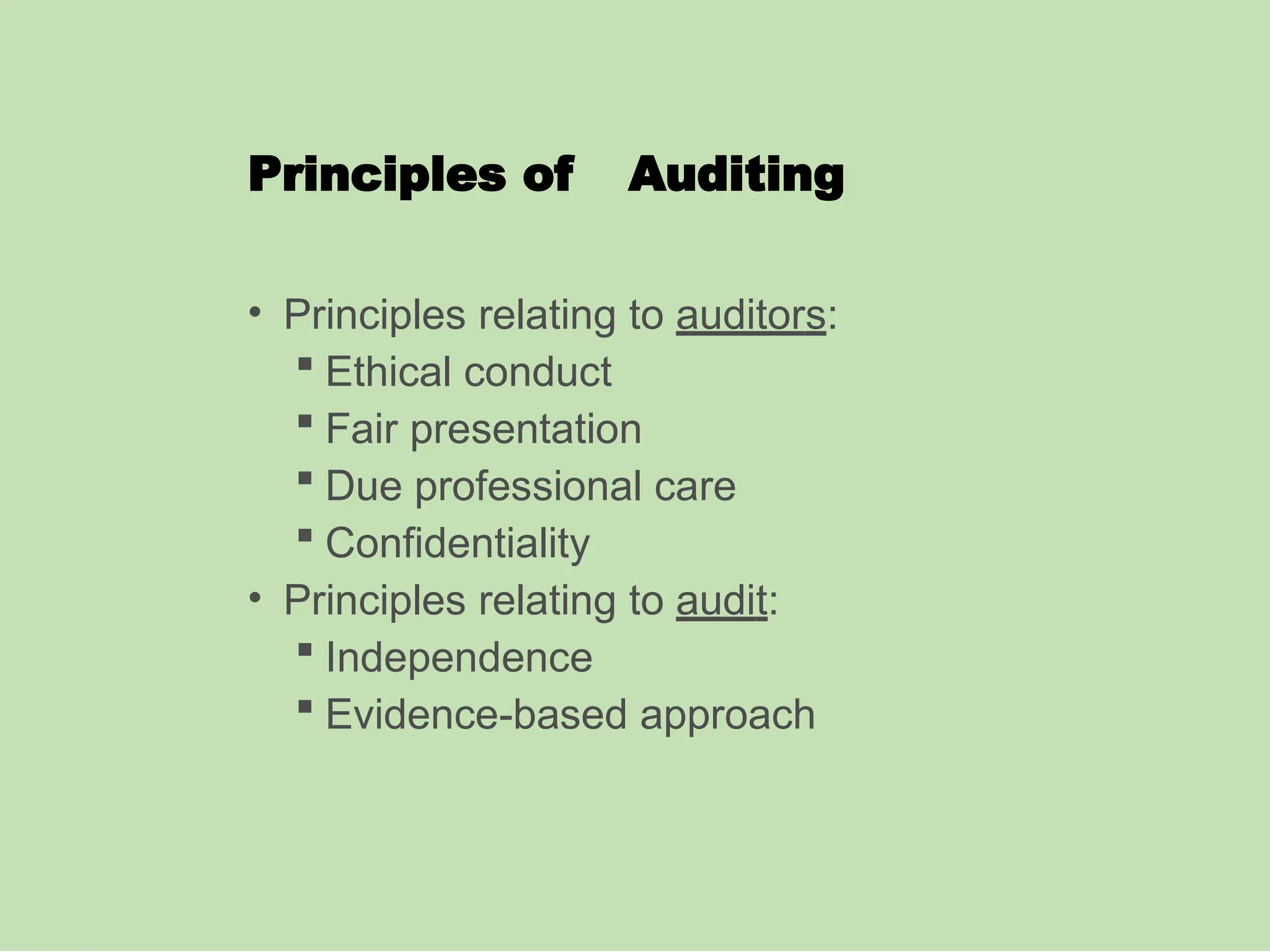 IMS INTERNAL AUDITPrinciples of internal audits, phases of audit ...