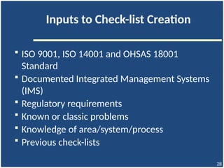 IMS INTERNAL AUDITPrinciples of internal audits, phases of audit ...