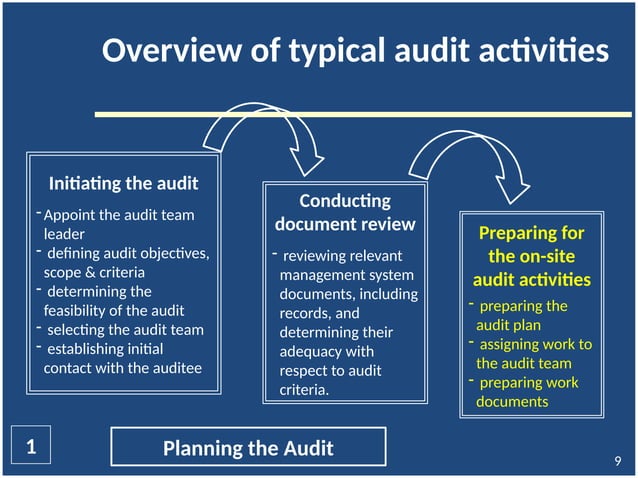 IMS INTERNAL AUDITPrinciples of internal audits, phases of audit ...