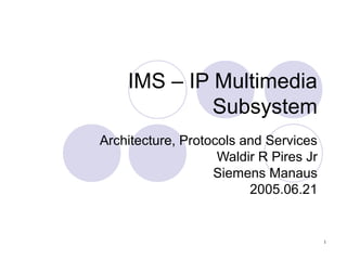 IMS IP multimedia subsystem presentation | PPT