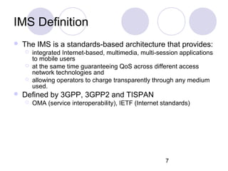 IMS IP multimedia subsystem presentation | PPT
