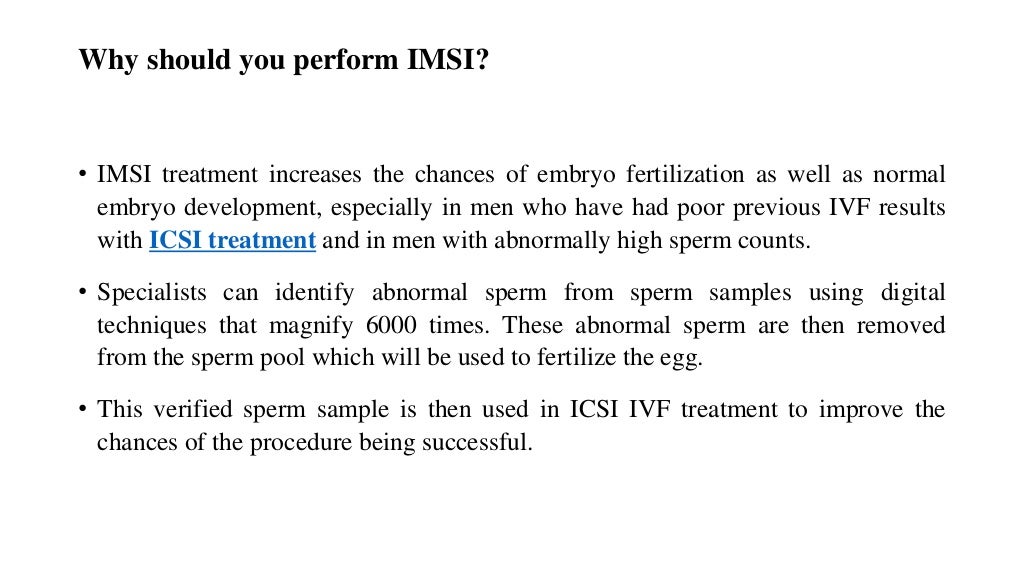 IMSI treatment for infertility | PPTX