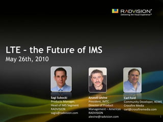 LTE – the Future of IMS | PPT