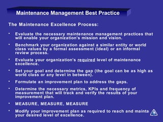 Ims Maint Mgmt Best Practice | PPT | Business | Business and Finance