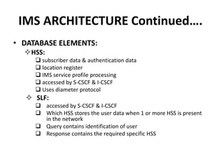 IMS presentation | PPTX | Internet | Computing