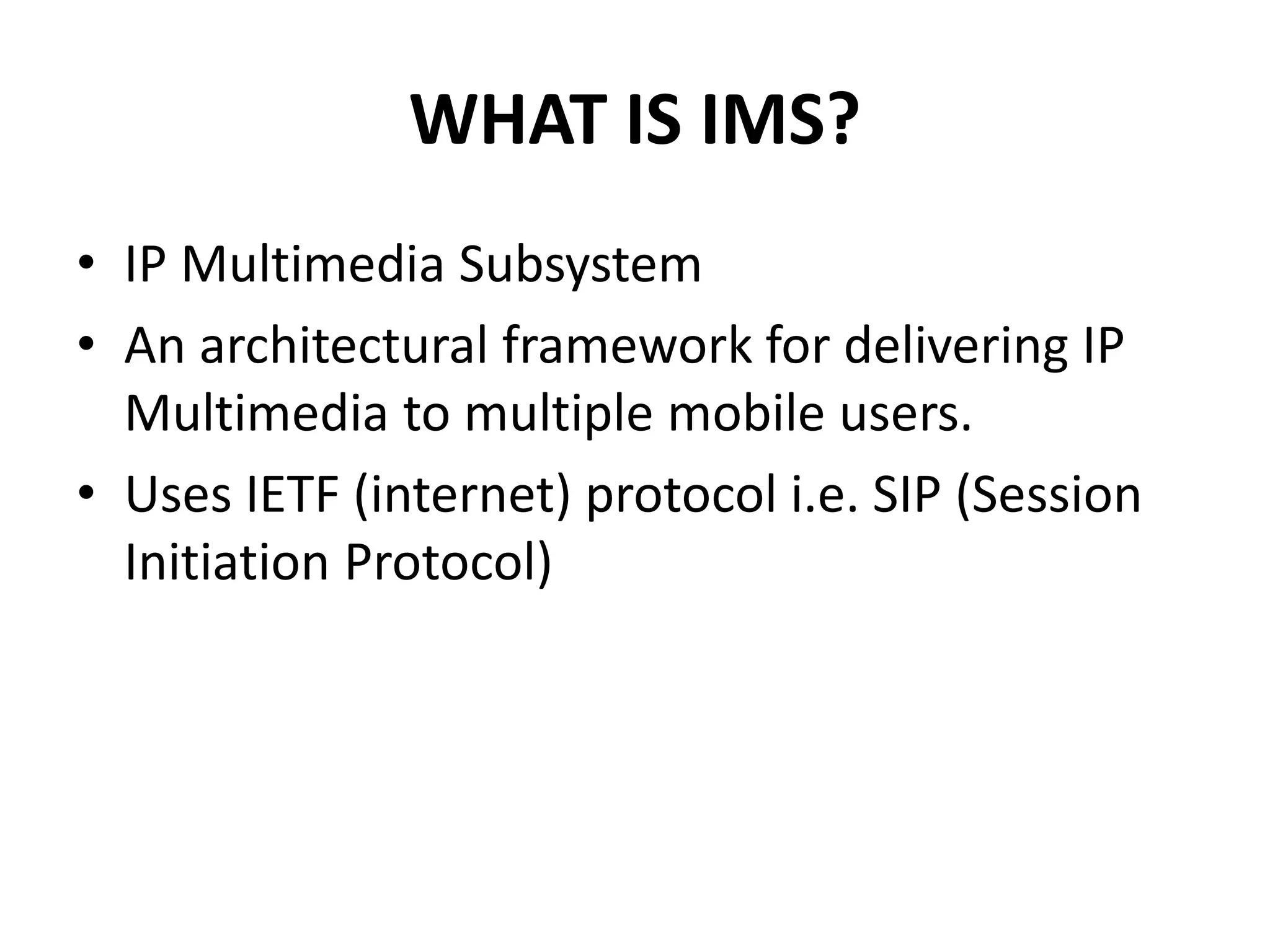 IMS presentation | PPTX