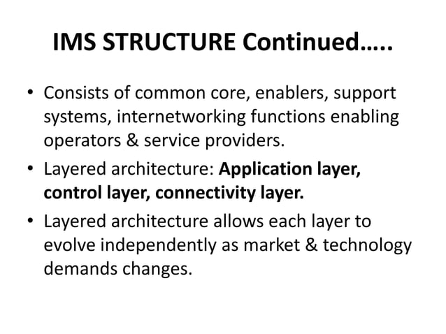 IMS presentation | PPTX | Internet | Computing