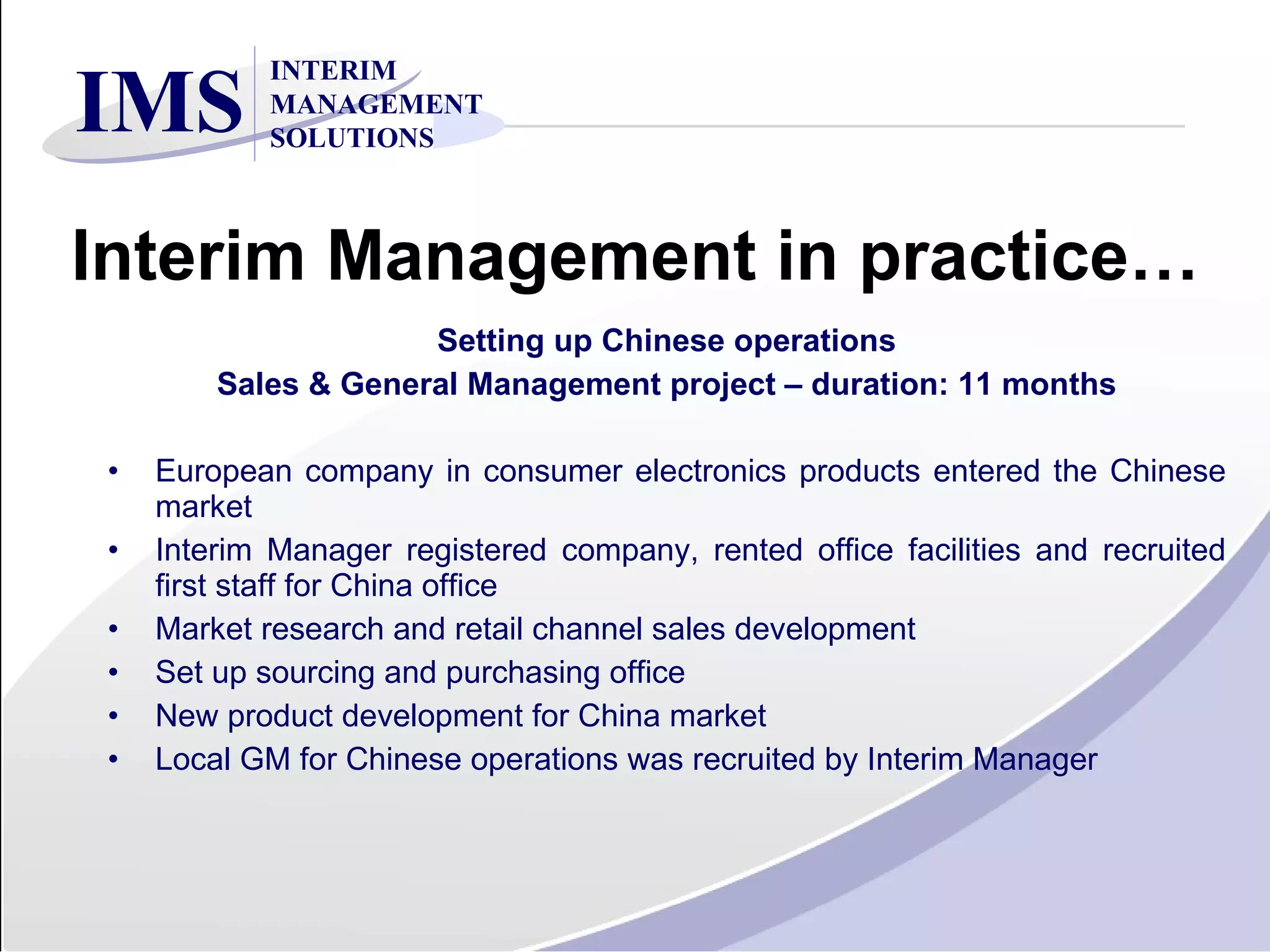 What is Interim Management? | PPT