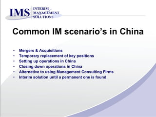 What is Interim Management? | PPT