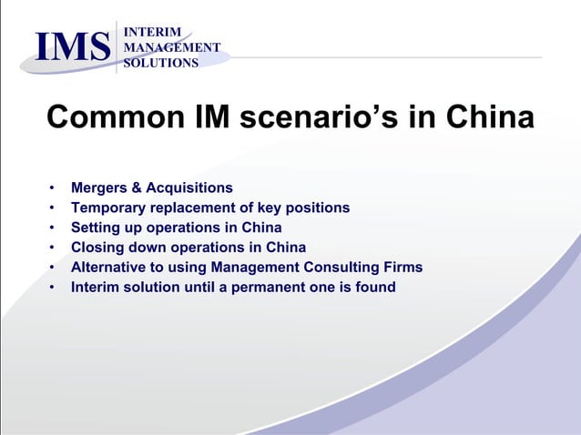 What is Interim Management? | PPT