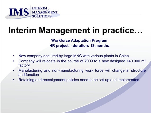 What is Interim Management? | PPT