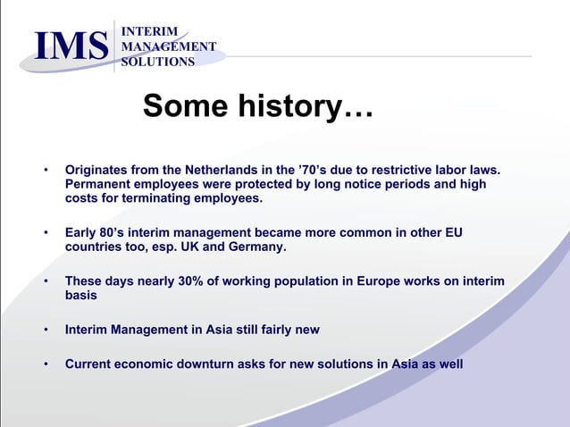 What is Interim Management? | PPT