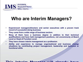 What is Interim Management?