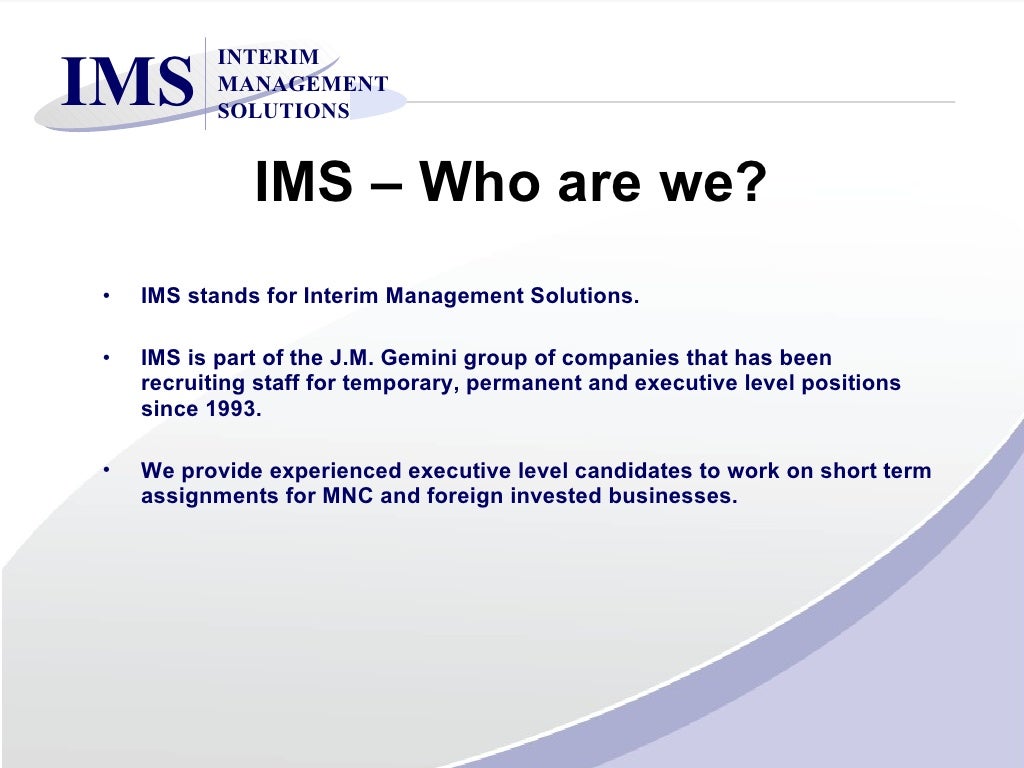 What is Interim Management?